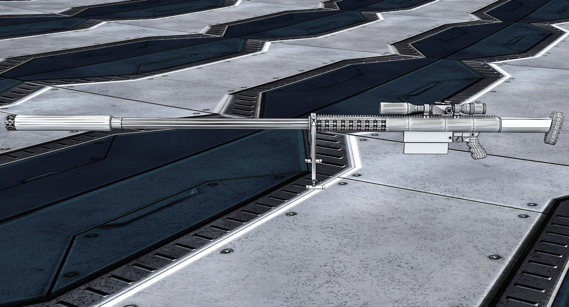 3d Anzio 20mm Vulcan Rifle Model