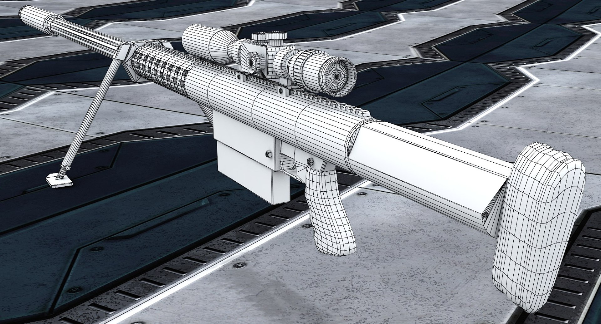 3d Anzio 20mm Vulcan Rifle Model