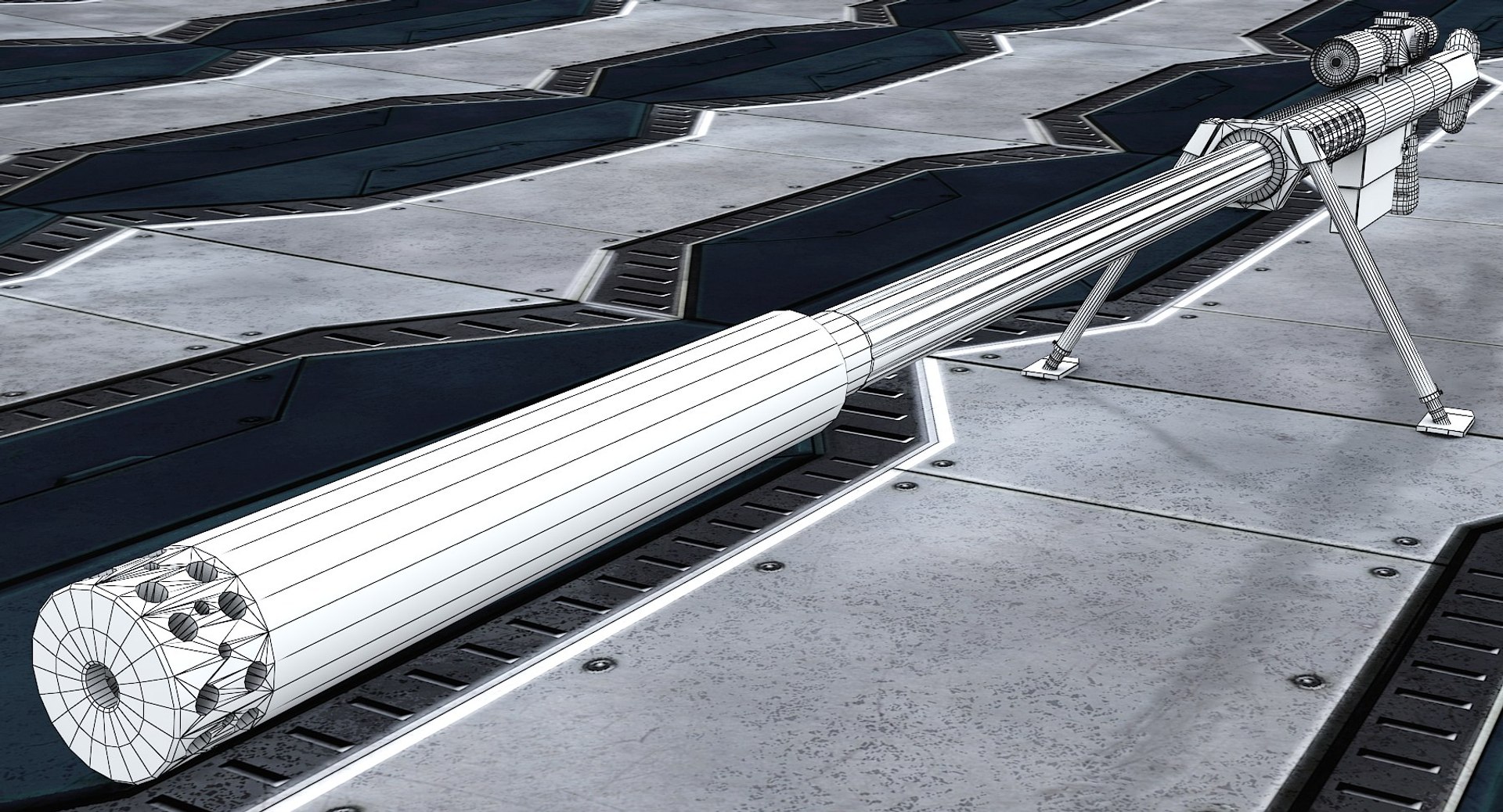 3d Anzio 20mm Vulcan Rifle Model