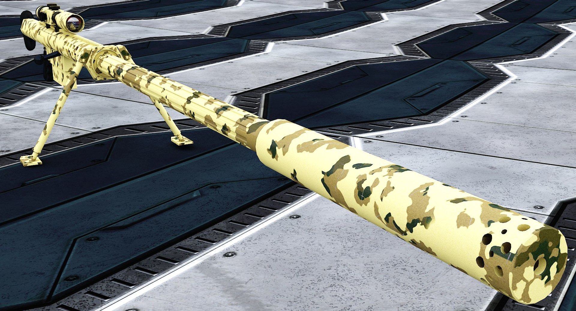 3d Anzio 20mm Vulcan Rifle Model