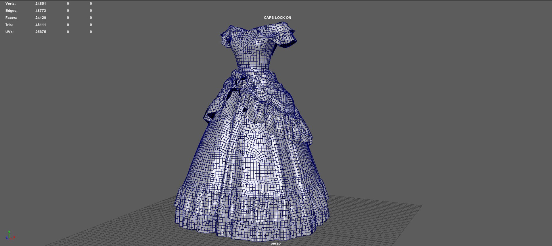 3D ROCOCO ERA DRESS Model - TurboSquid 2156414
