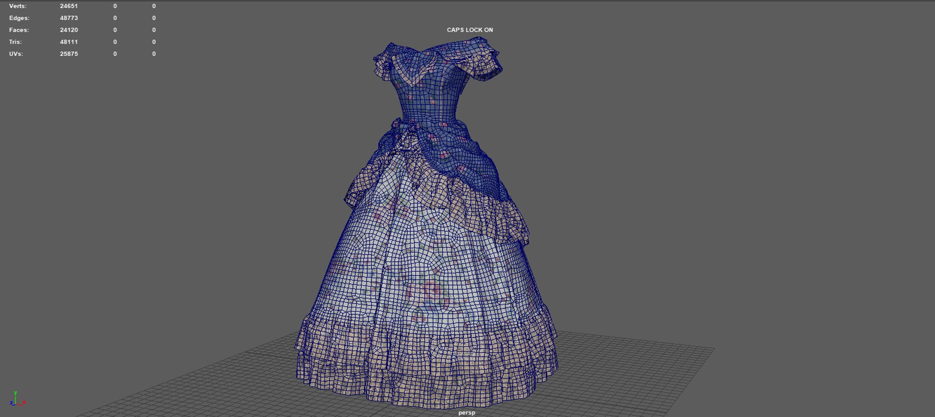 3D ROCOCO ERA DRESS model - TurboSquid 2156414