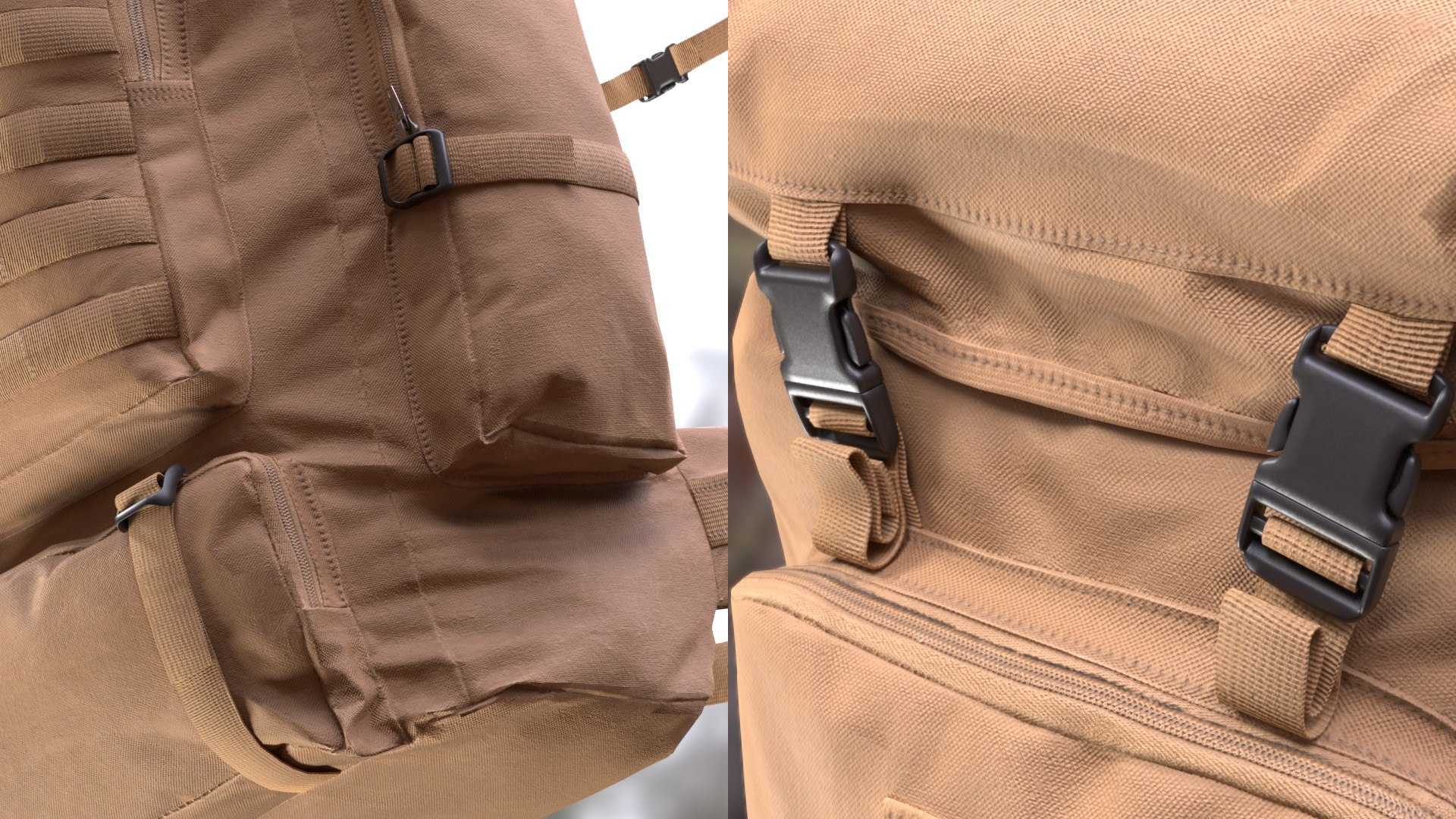 Tactical Hiking Backpack 75 - All MH Bodies UE5 Skeletons - Rigged 3D ...