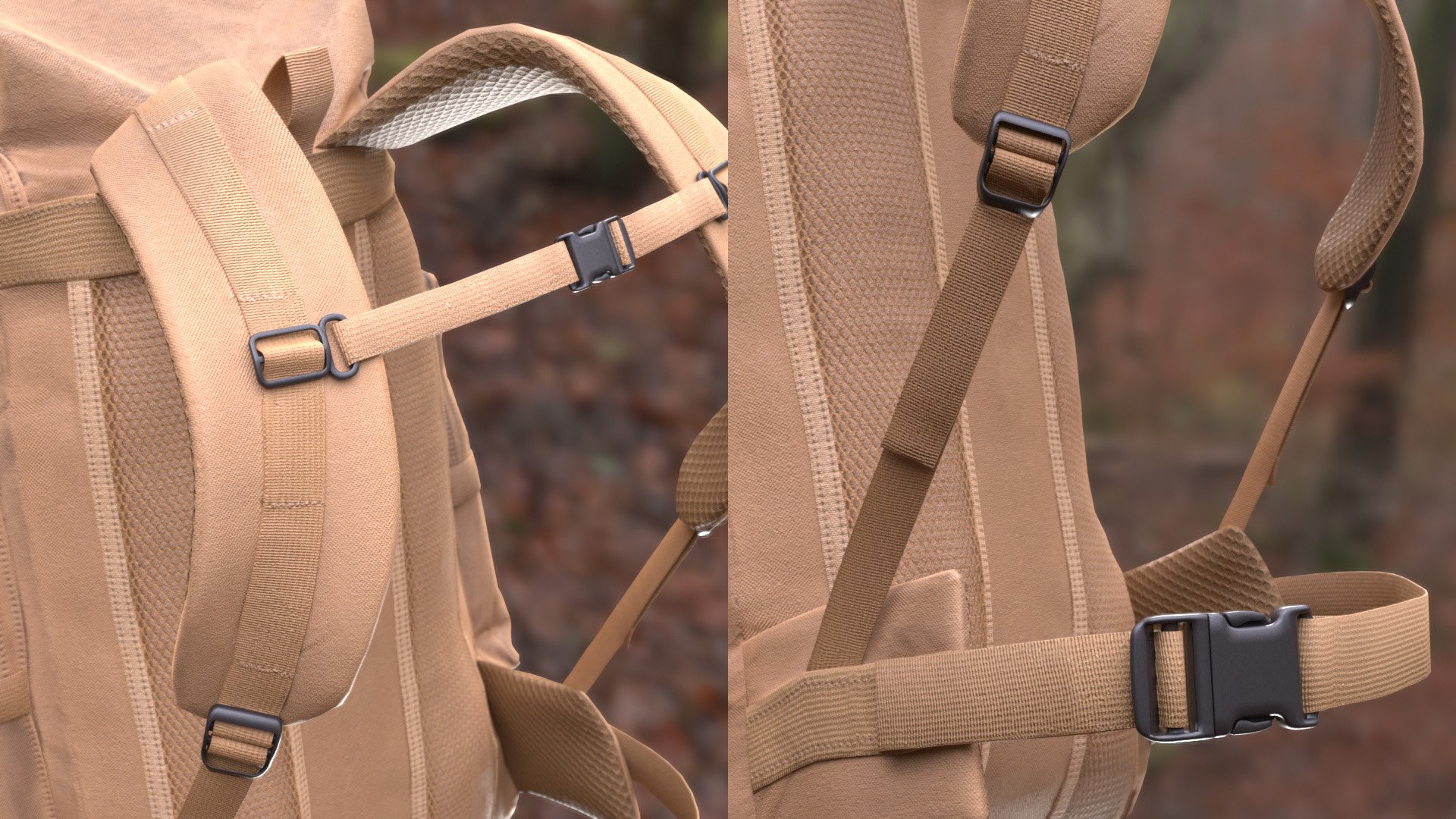 Tactical Hiking Backpack 75 - All MH Bodies UE5 Skeletons - Rigged 3D ...