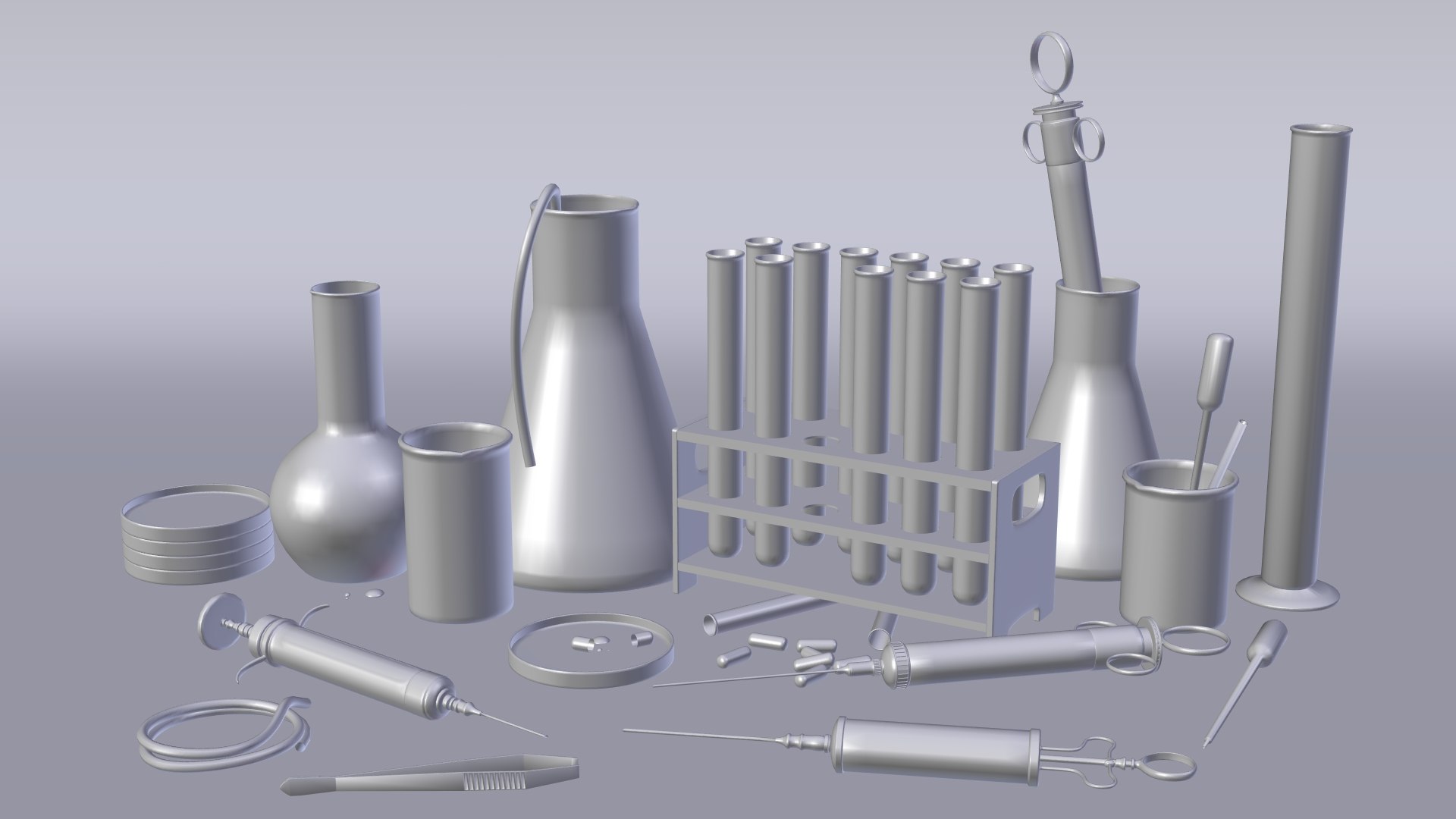 3D Chemistry Set - TurboSquid 1474271