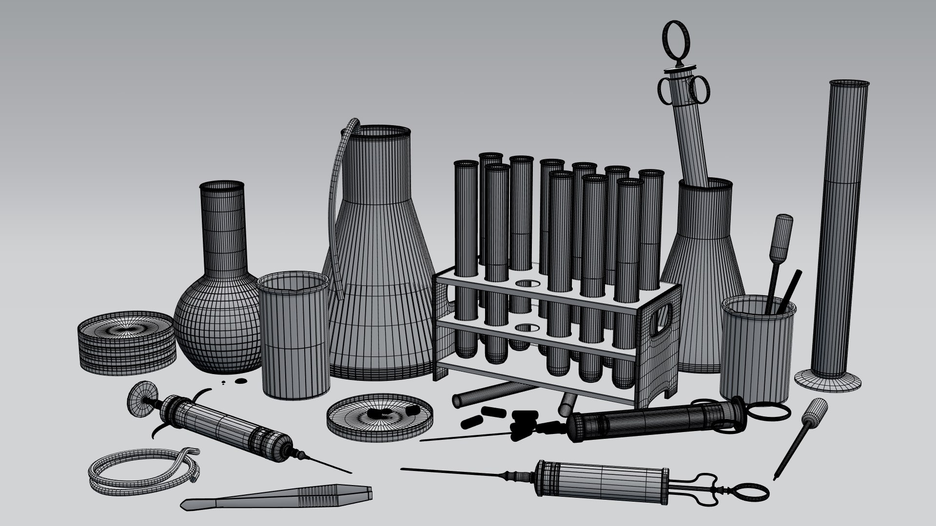 3D Chemistry Set - TurboSquid 1474271