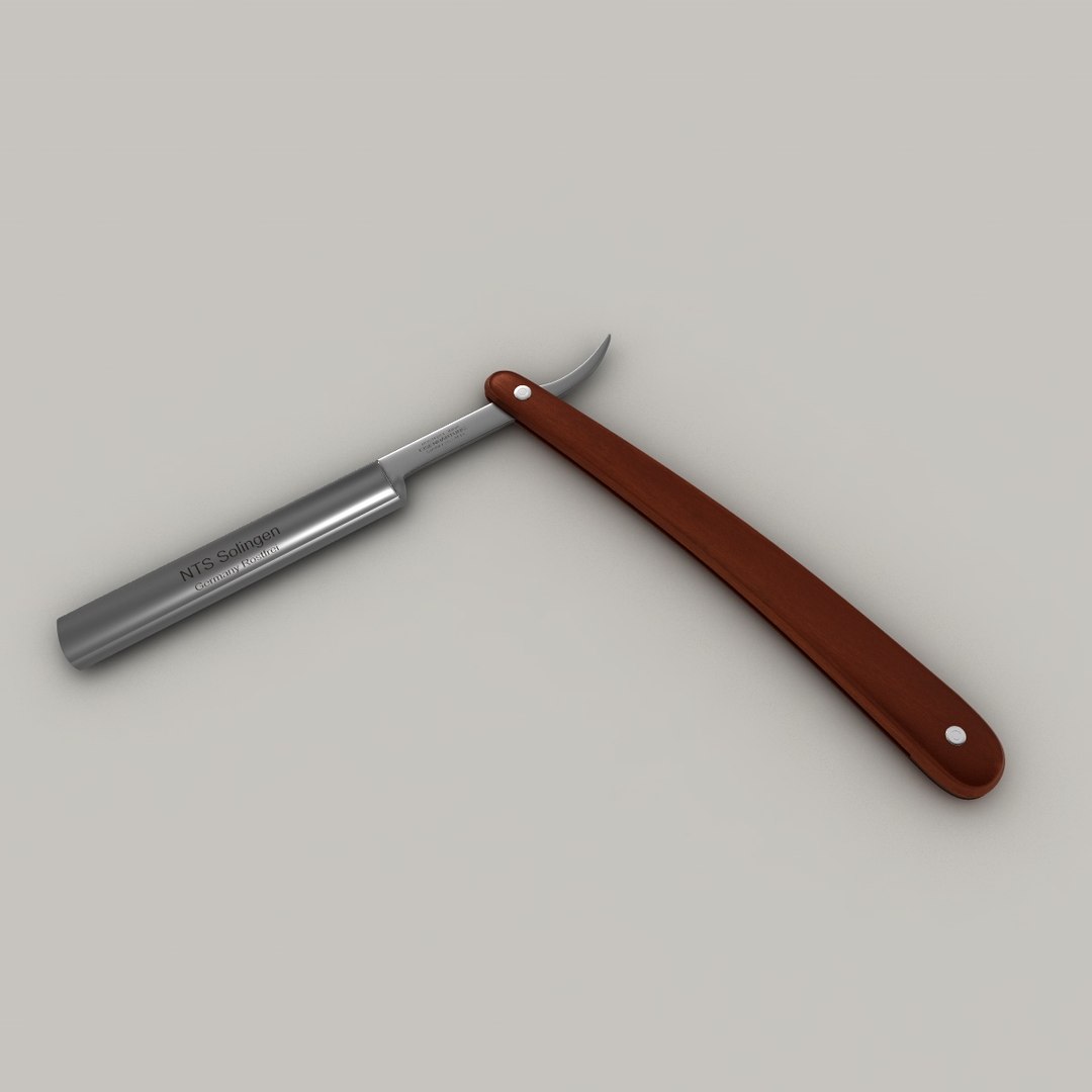 3d Model Of Barber Set