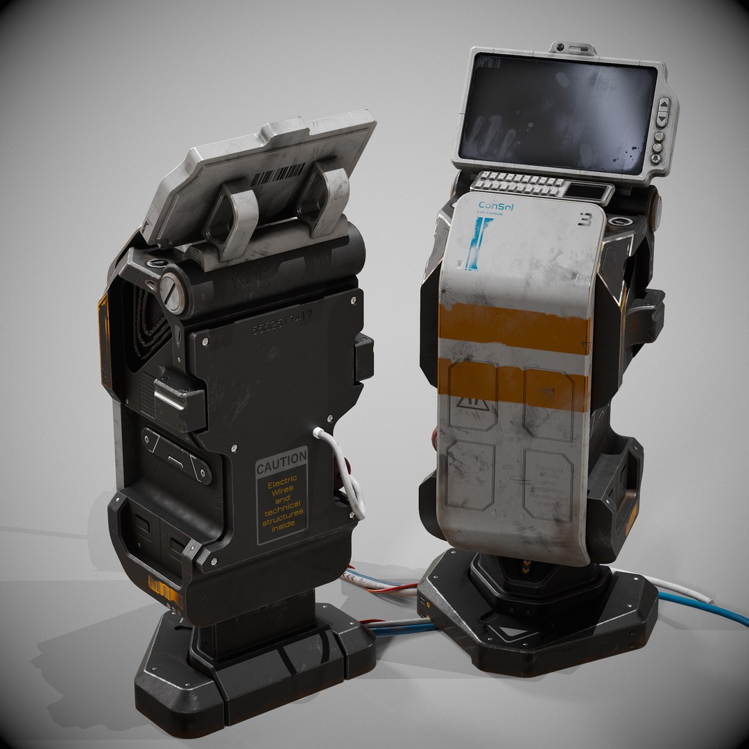 3D Sci-fi Console Archie PBR - TurboSquid 2136059