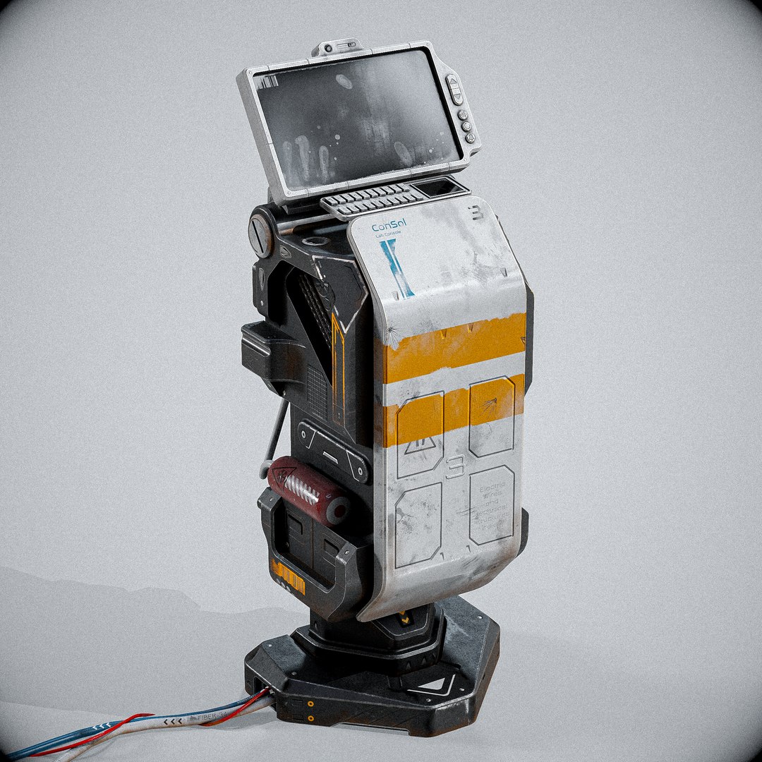 3D Sci-fi Console Archie PBR - TurboSquid 2136059