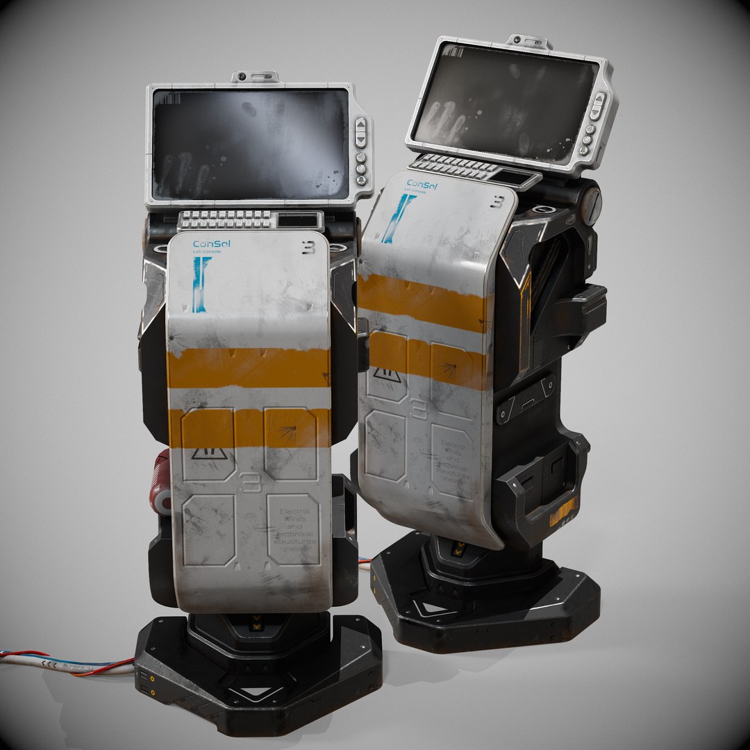 3D Sci-fi Console Archie PBR - TurboSquid 2136059