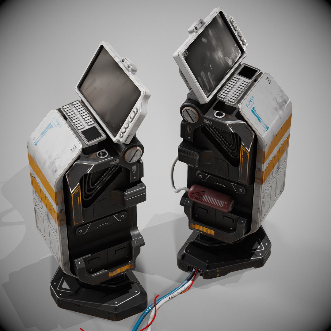 3D Sci-fi Console Archie PBR - TurboSquid 2136059