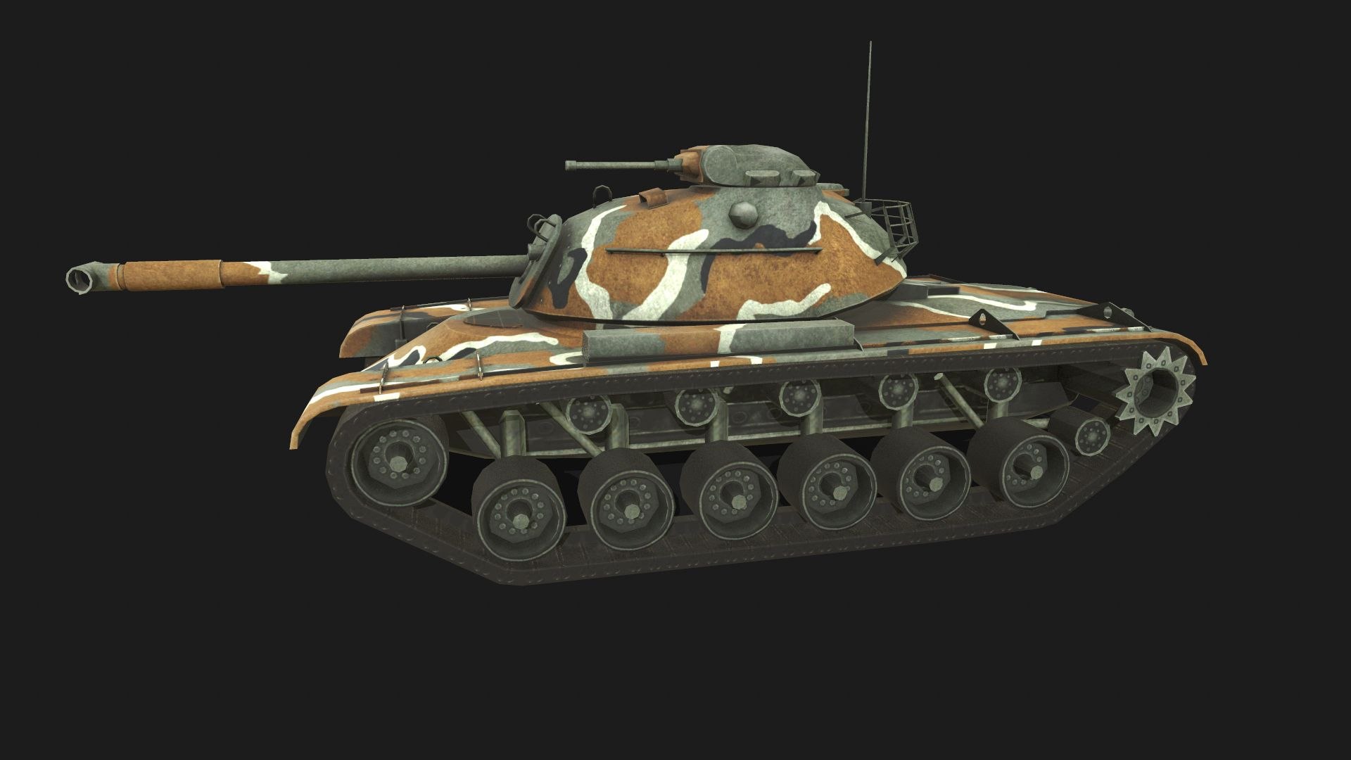 M48a3 Tank 3D Model - TurboSquid 1537301