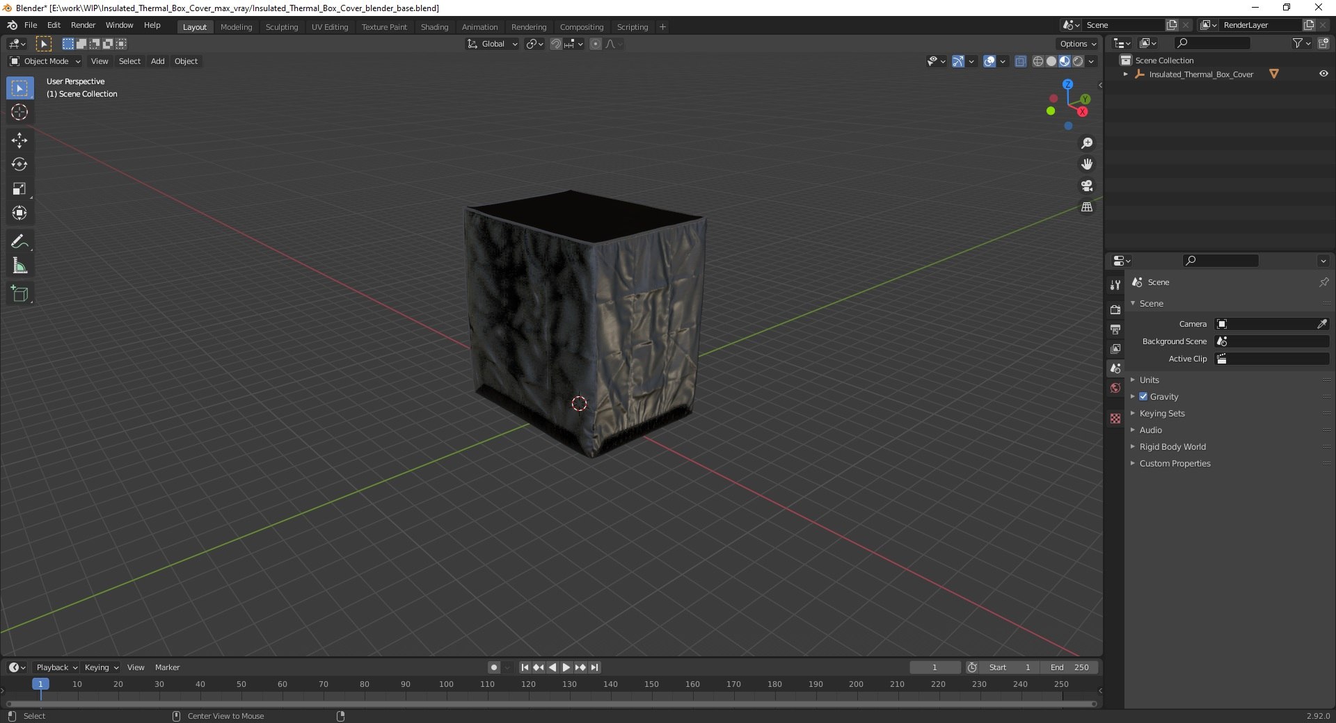 Insulated Thermal Box Cover 3D Model - TurboSquid 2236659