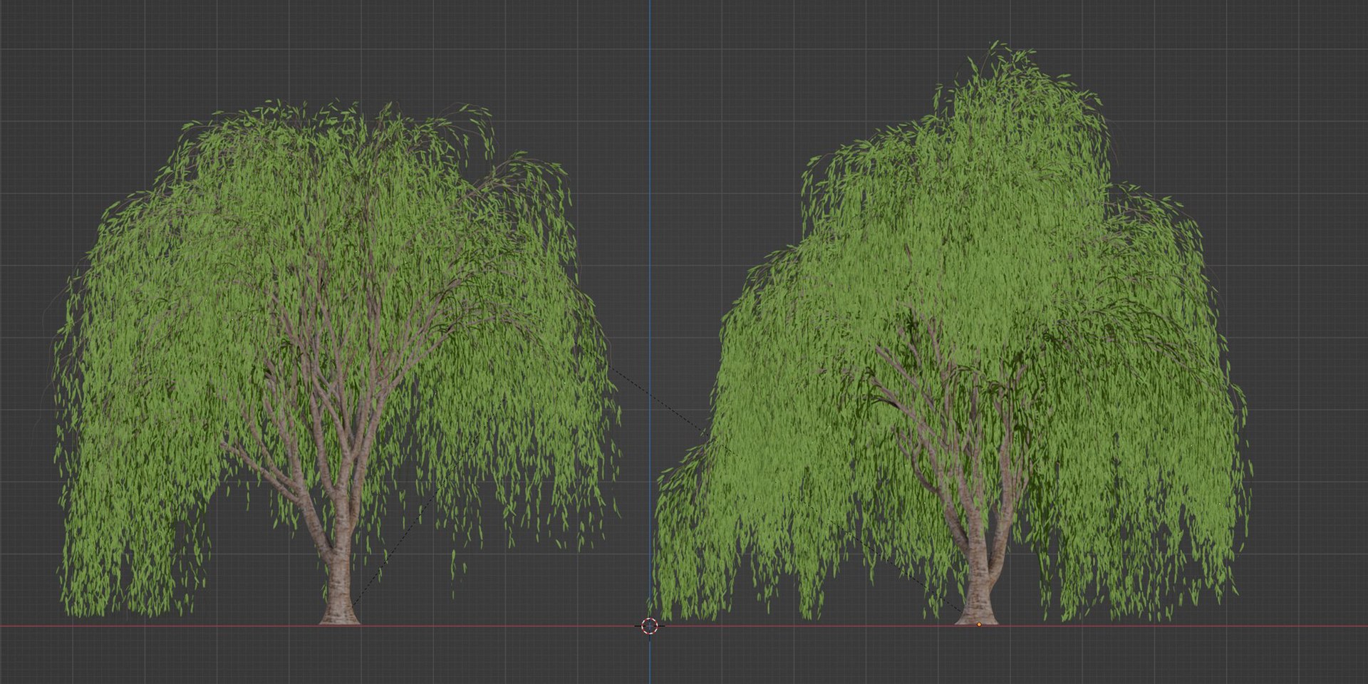 3D Willow Trees Collection Vol 40-Blender Model - TurboSquid 2114184