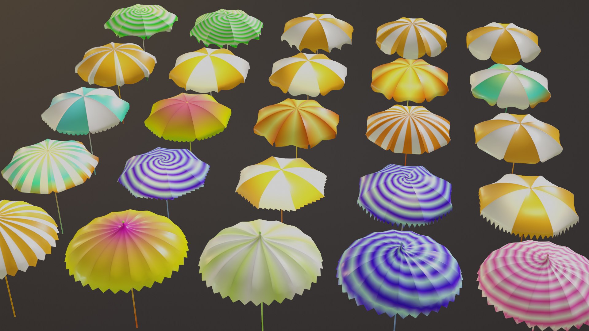 3d Model Beach Set