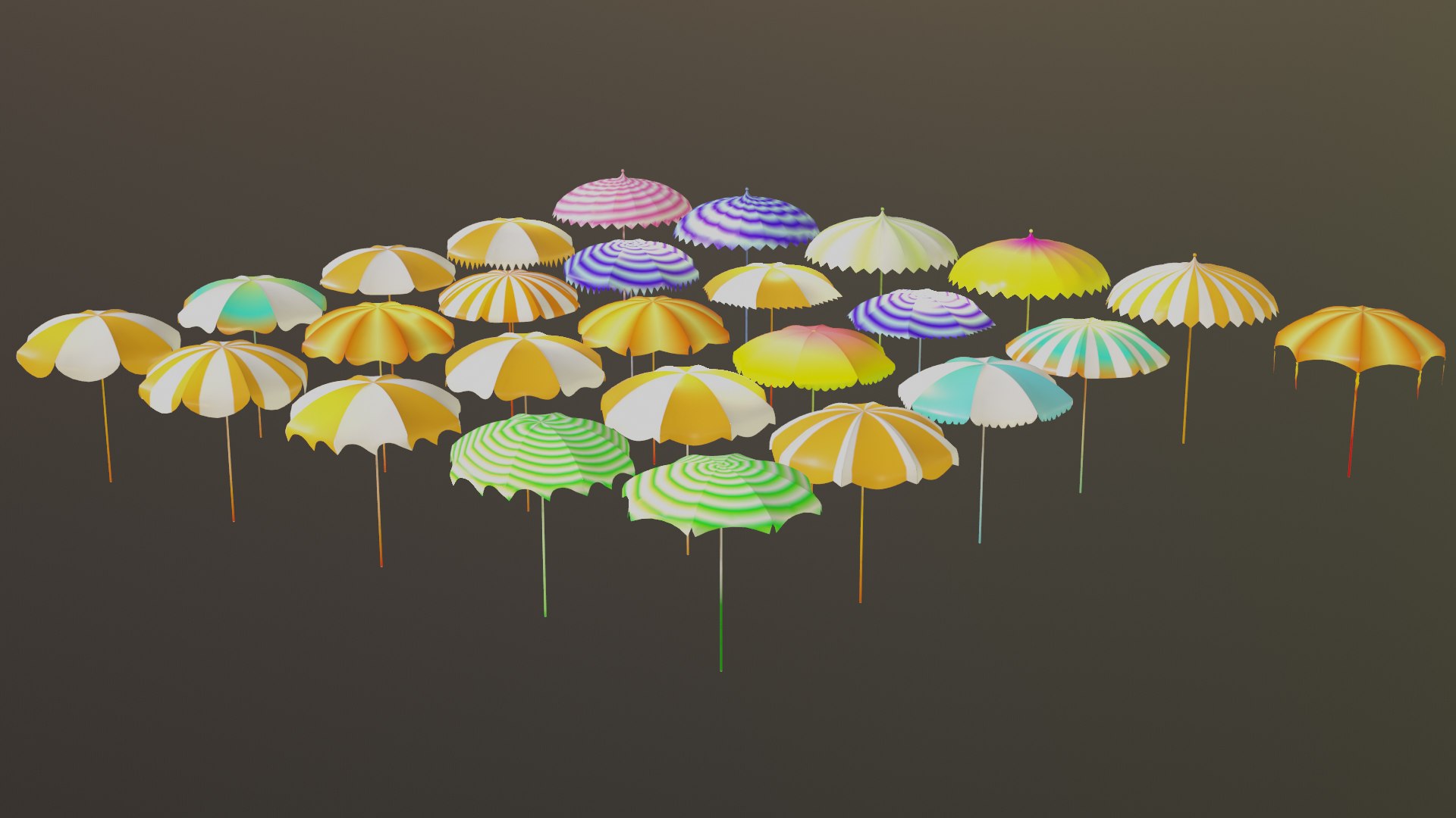 3d Model Beach Set