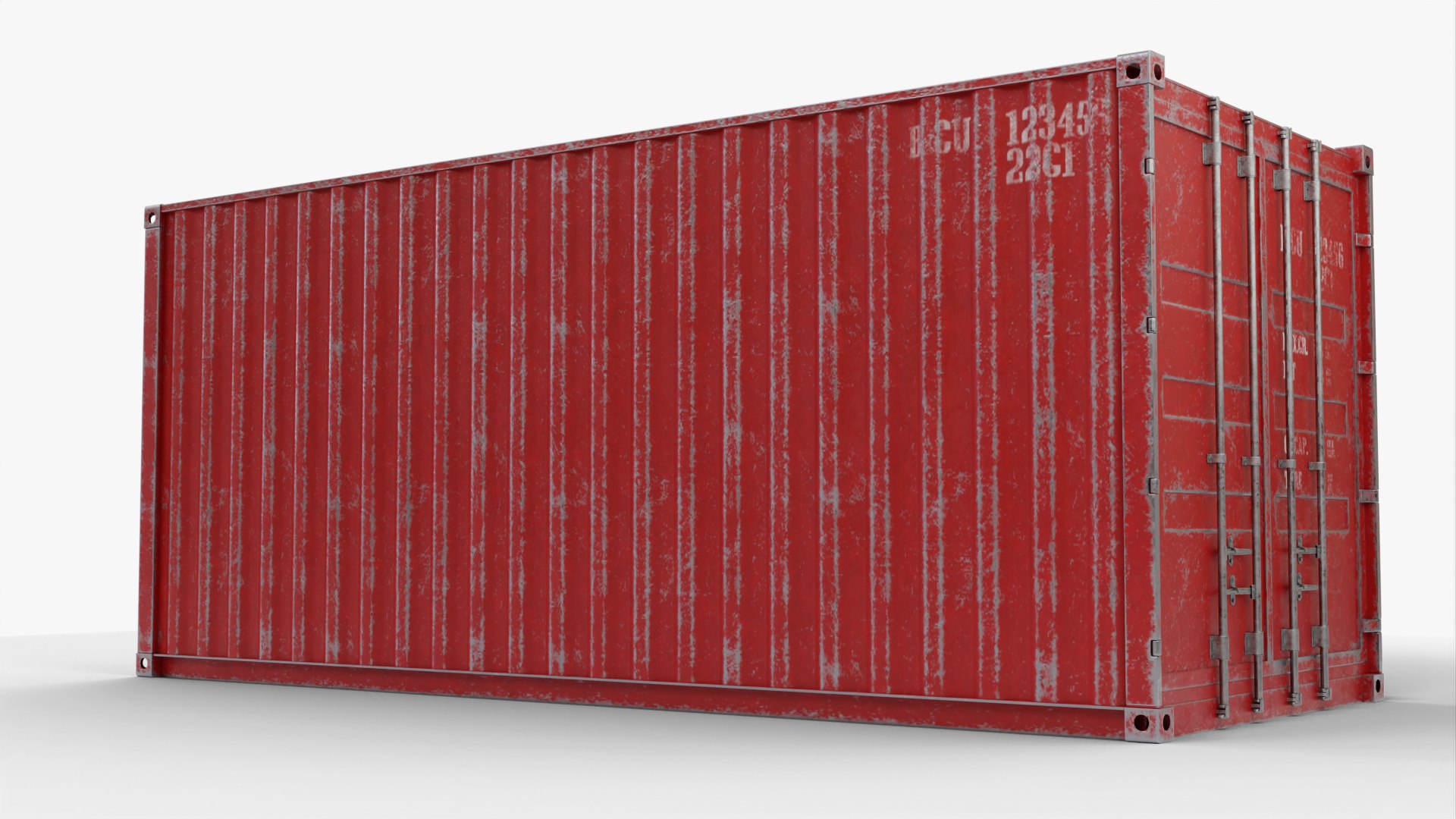 20Ft Cargo Container - Red 3D - TurboSquid 1997875