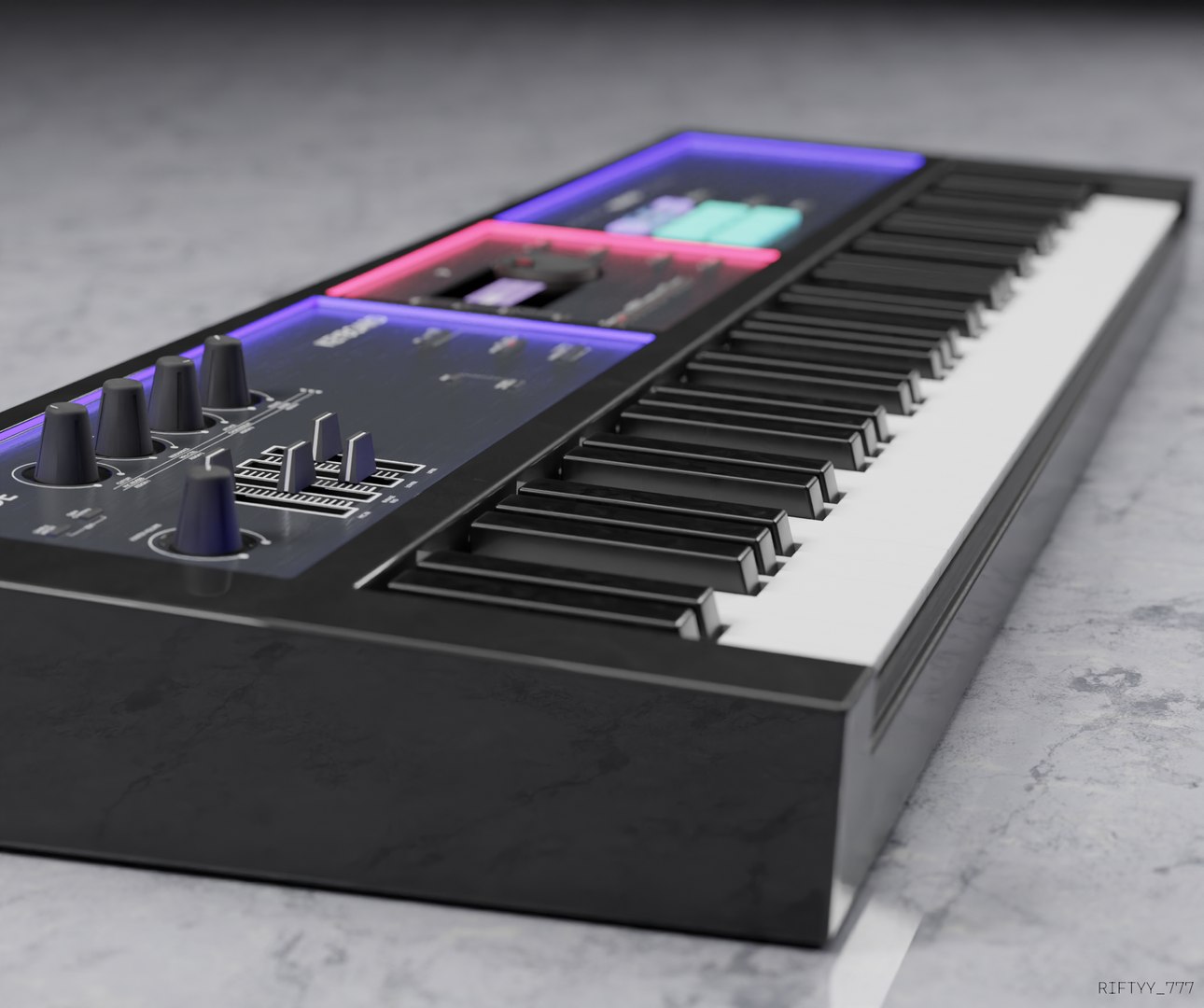 3D Piano Music Keyboard Model - TurboSquid 1839749