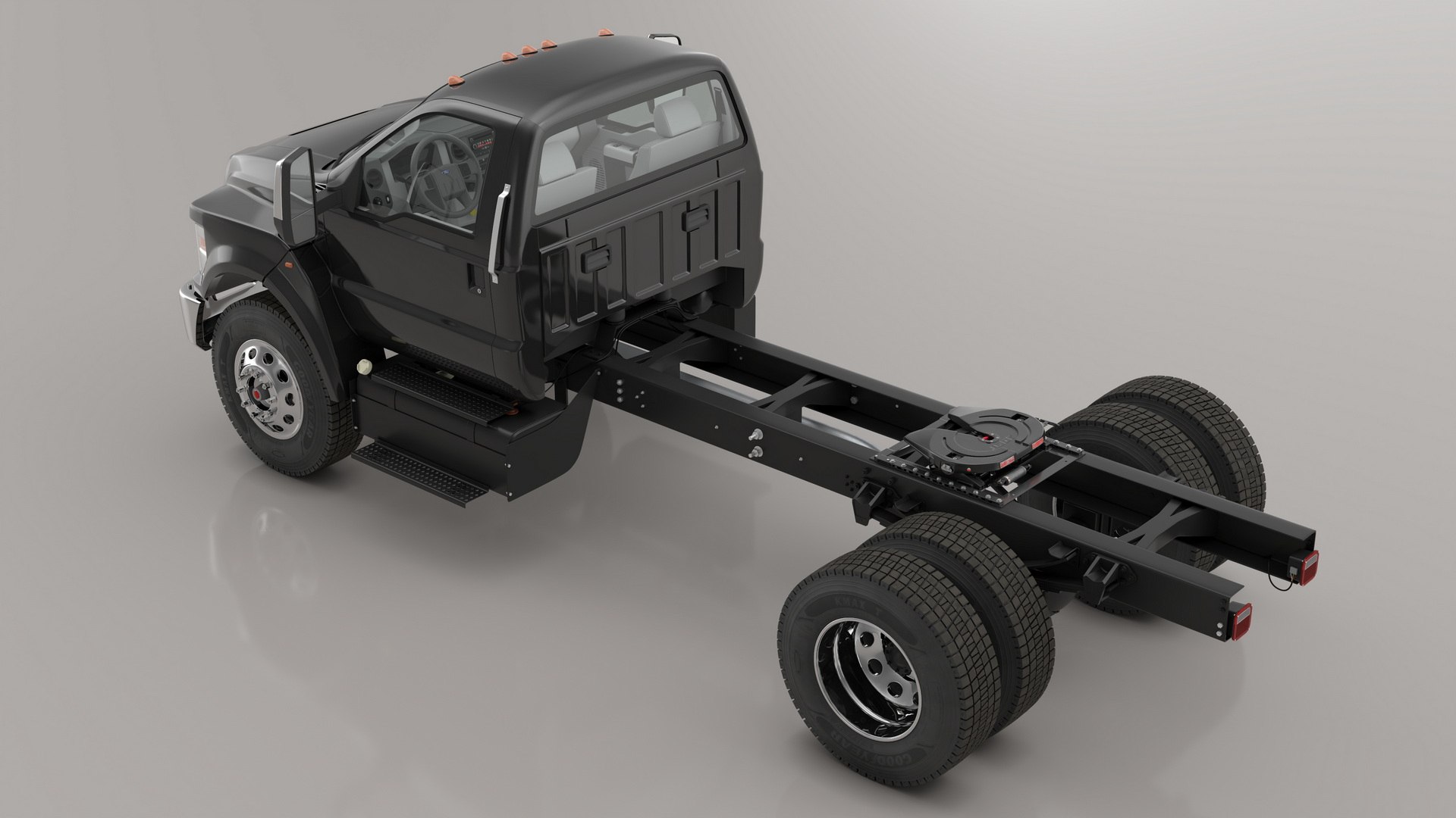 3D Ford F650 Crew Cab And Fifth Wheel - TurboSquid 2335540