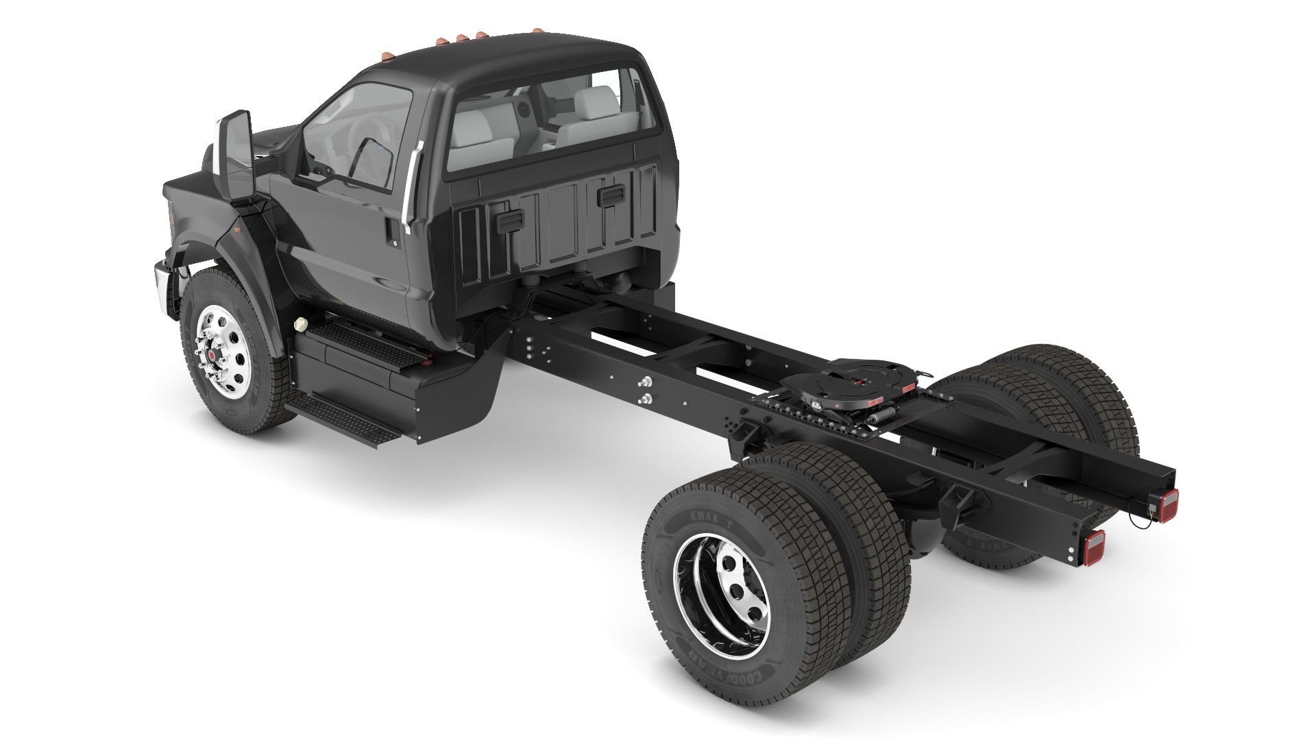 3D Ford F650 Crew Cab And Fifth Wheel - TurboSquid 2335540