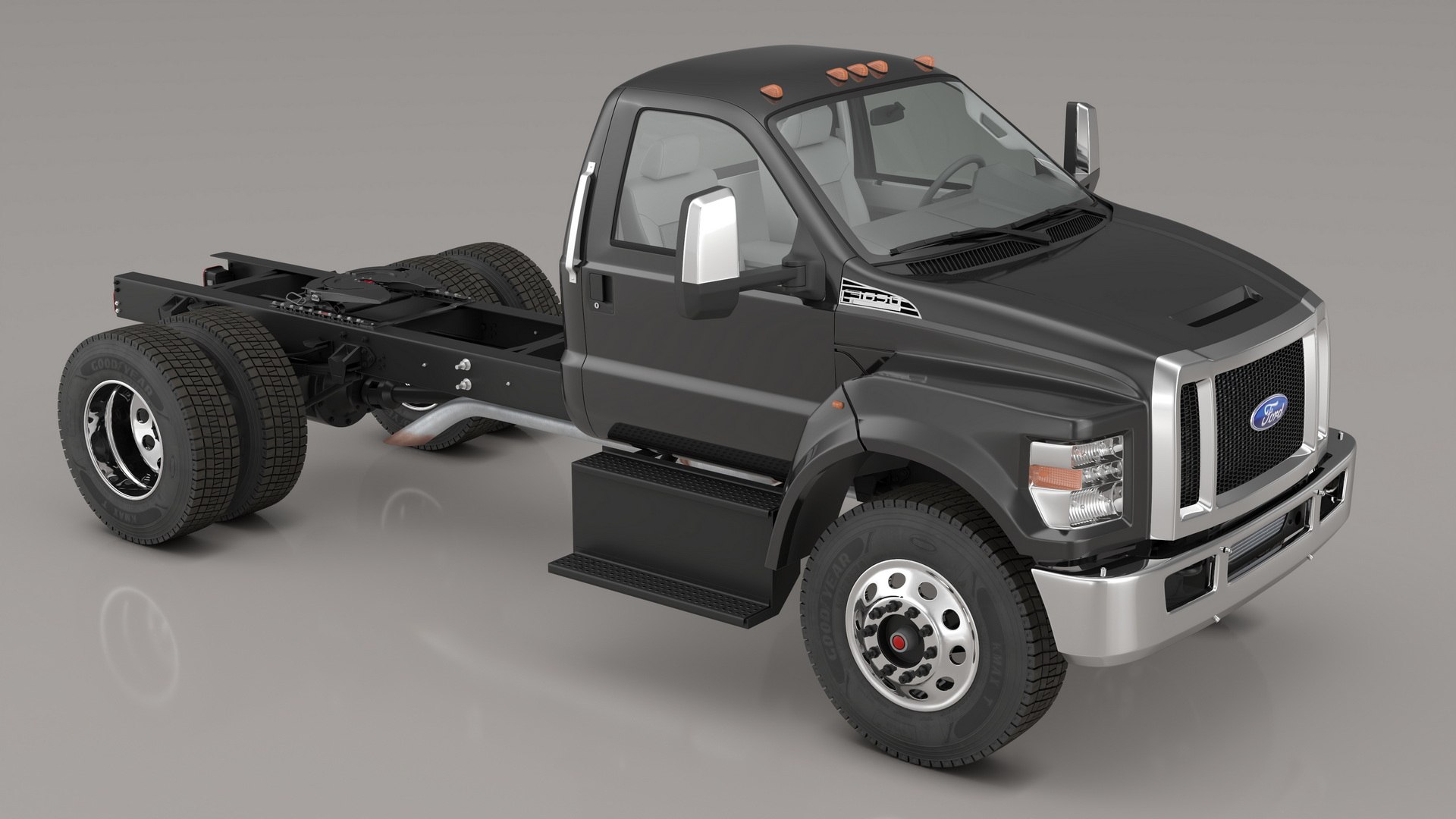 3D Ford F650 Crew Cab And Fifth Wheel - TurboSquid 2335540
