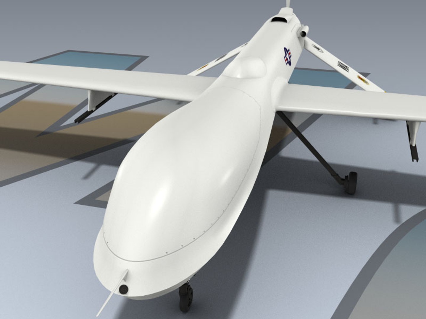 rq-1a predator uav 3d model