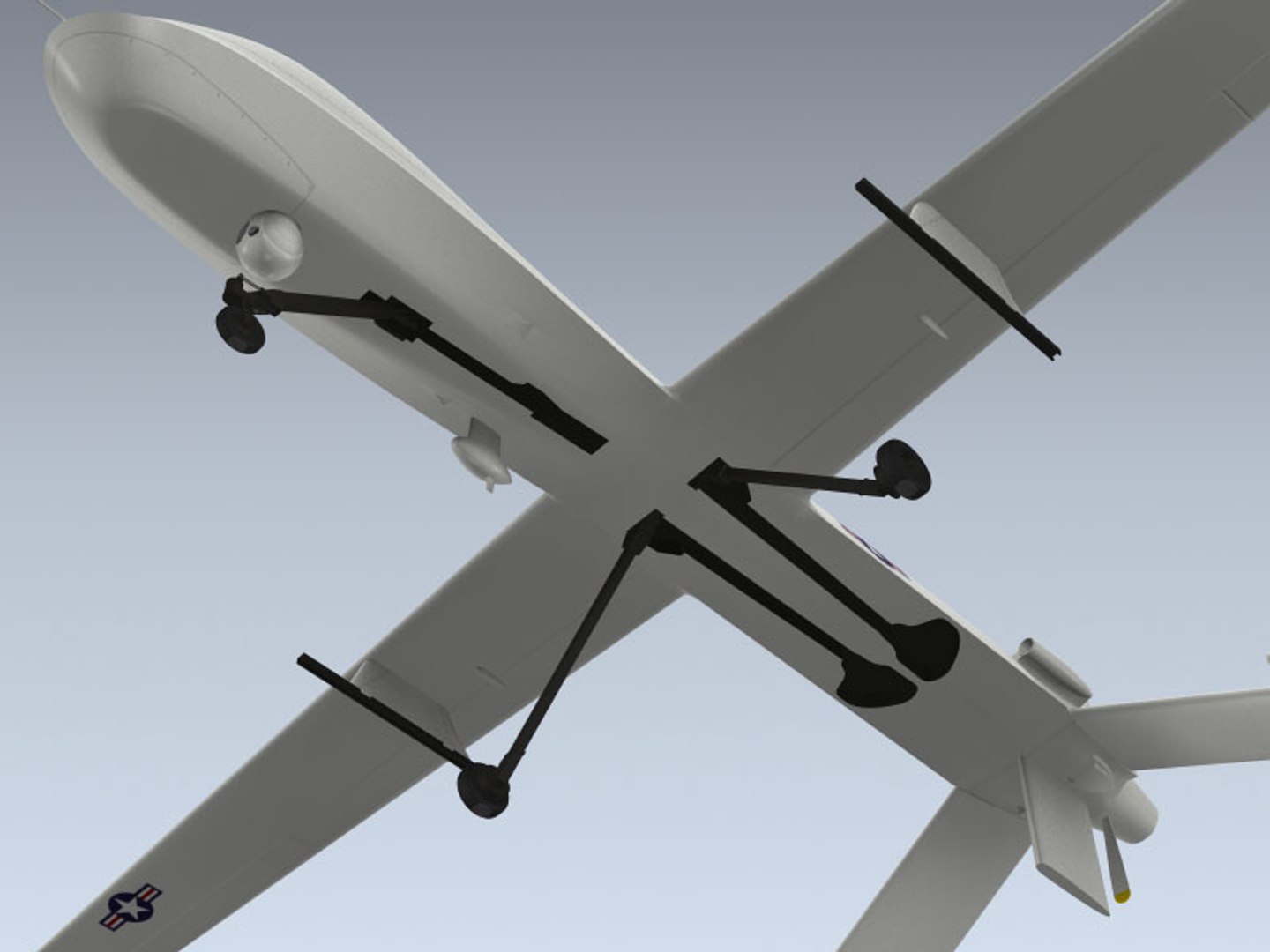 rq-1a predator uav 3d model