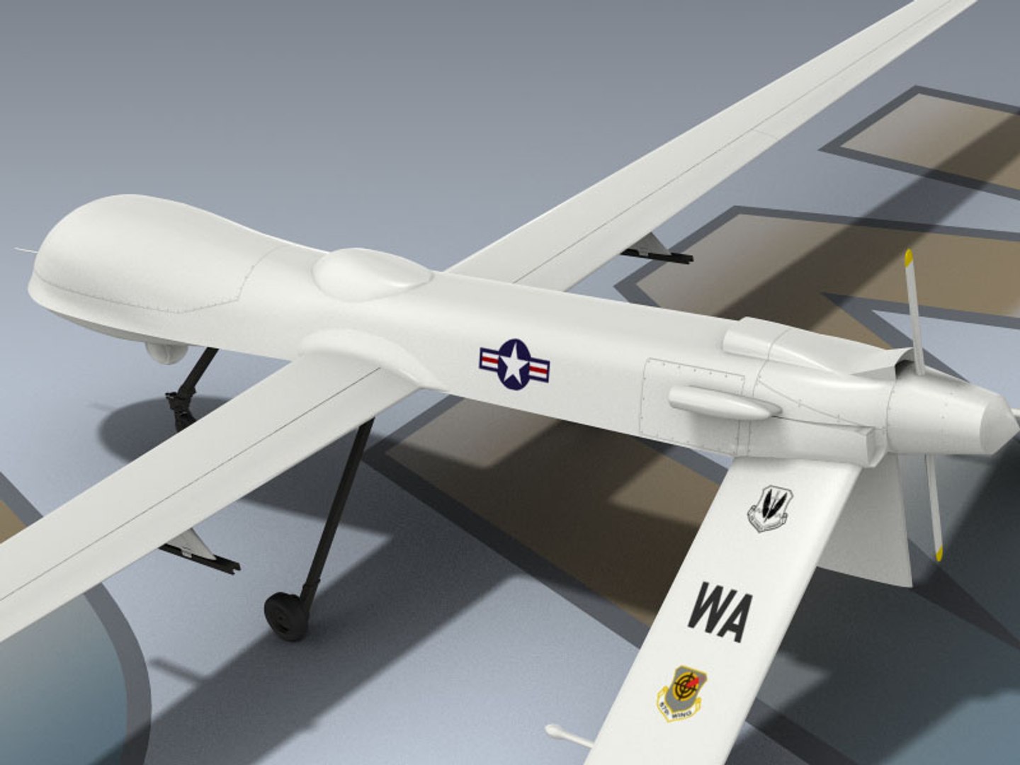 rq-1a predator uav 3d model