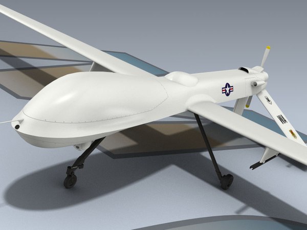 rq-1a predator uav 3d model