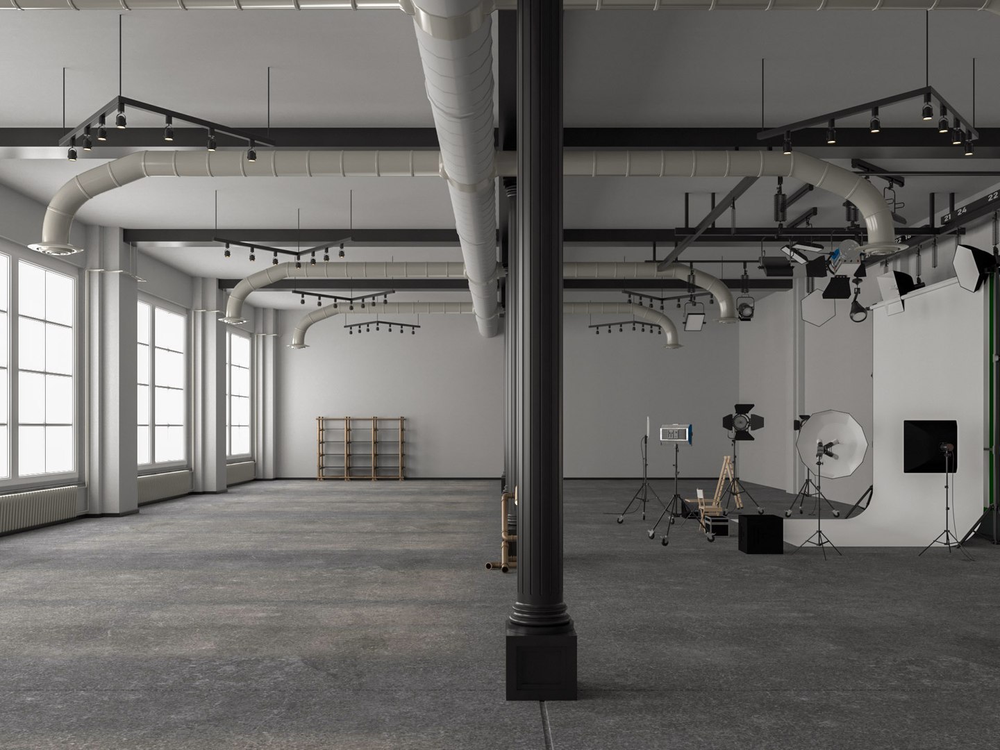 Photography Studio Scene 2 3D - TurboSquid 2084666