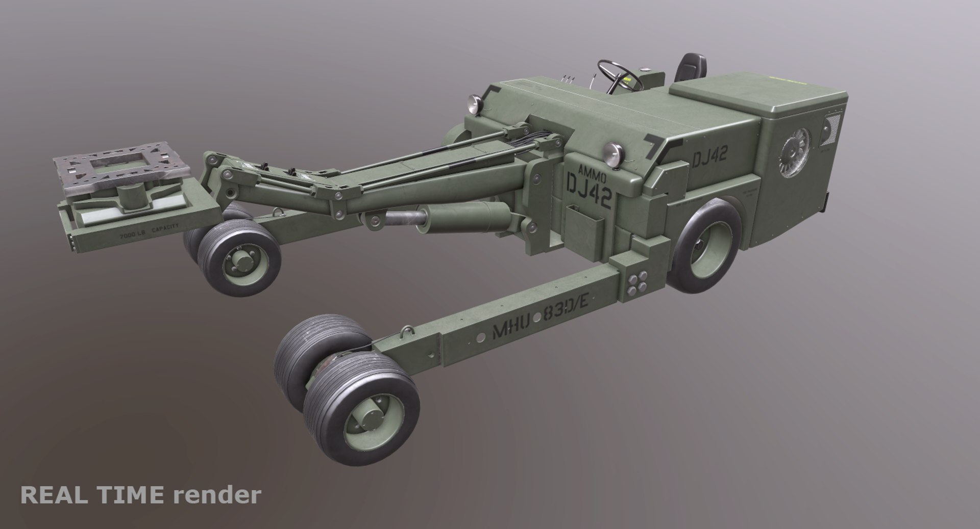 Munition Loader Mhu-83 Unit 3d Model