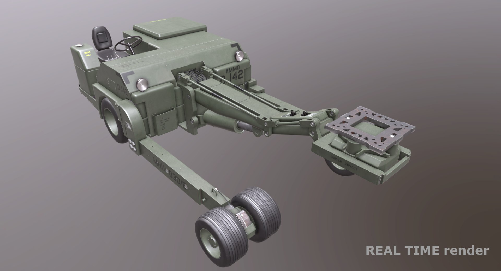 Munition Loader Mhu-83 Unit 3d Model