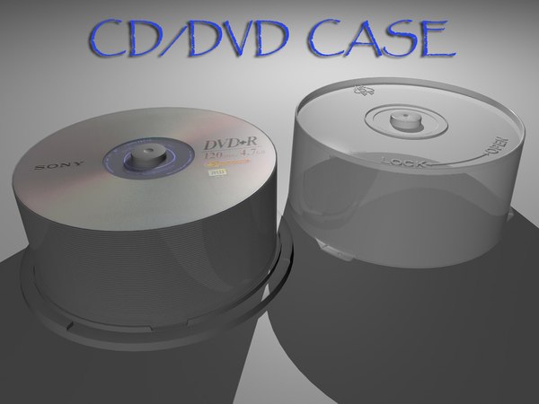 3d model cd dvd case