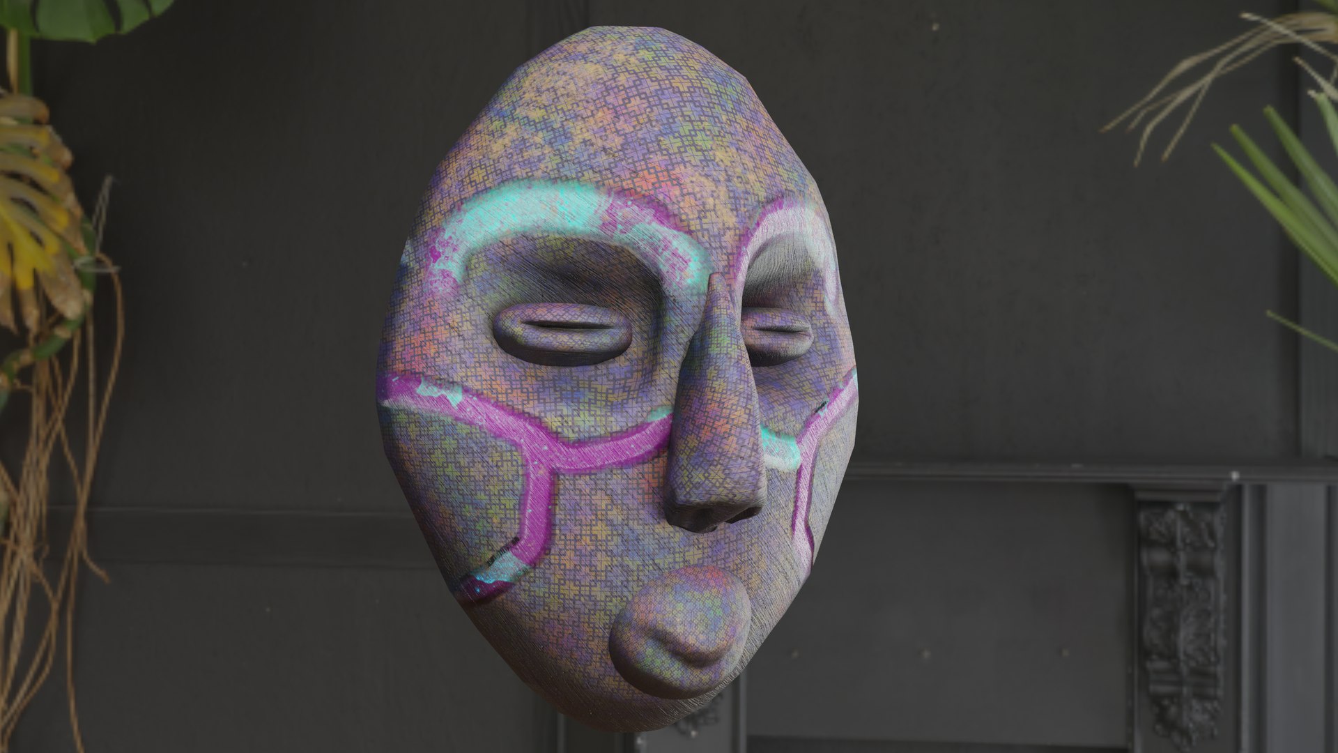 Free Stylized Mask 4 3D Model - TurboSquid 1948576