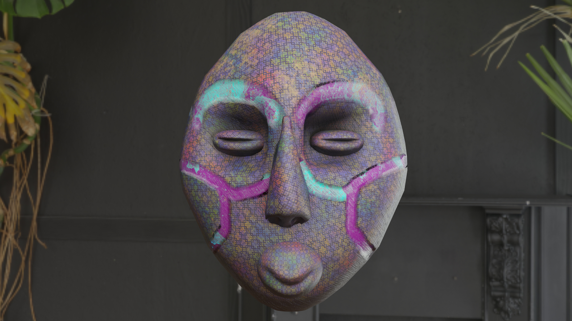 Free Stylized Mask 4 3D Model - TurboSquid 1948576