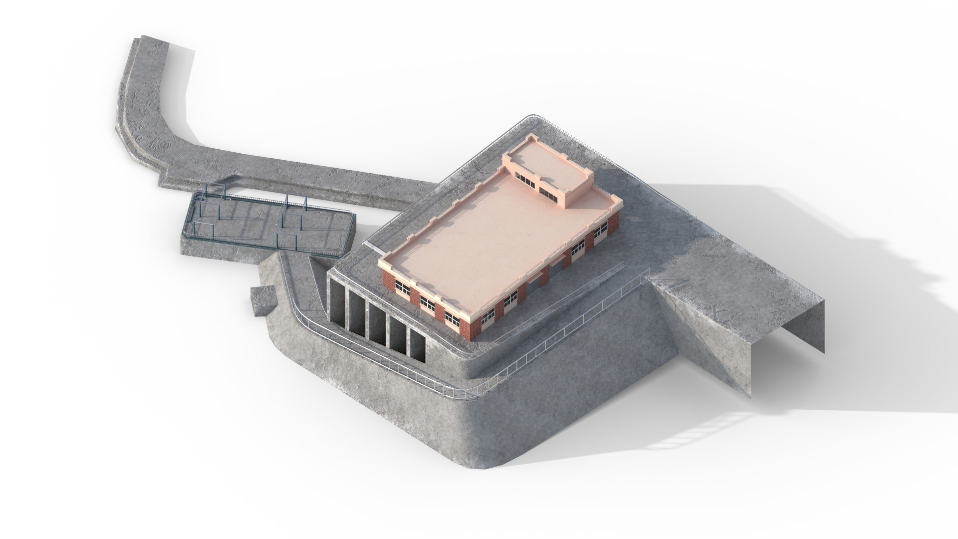 Intake Pumping Station 3D Model - TurboSquid 2409359
