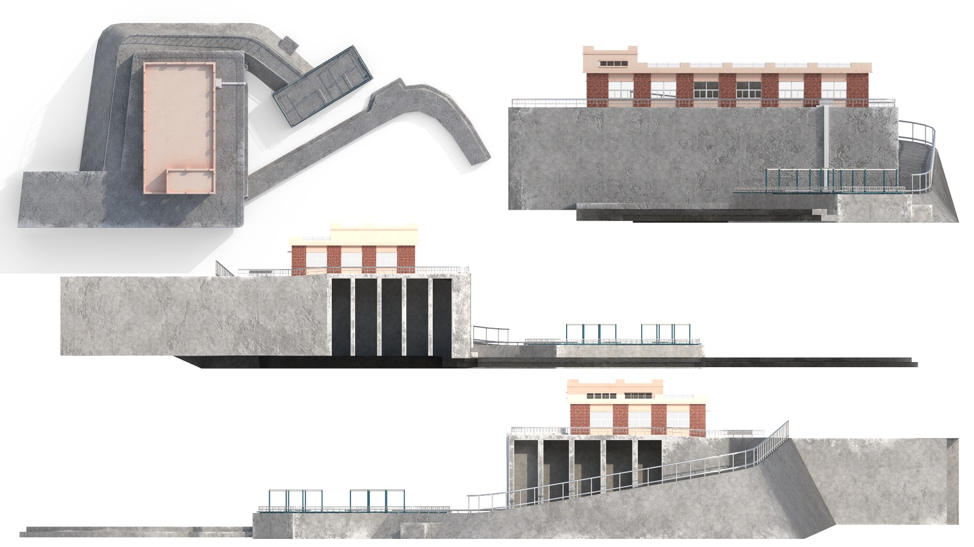 Intake Pumping Station 3D Model - TurboSquid 2409359