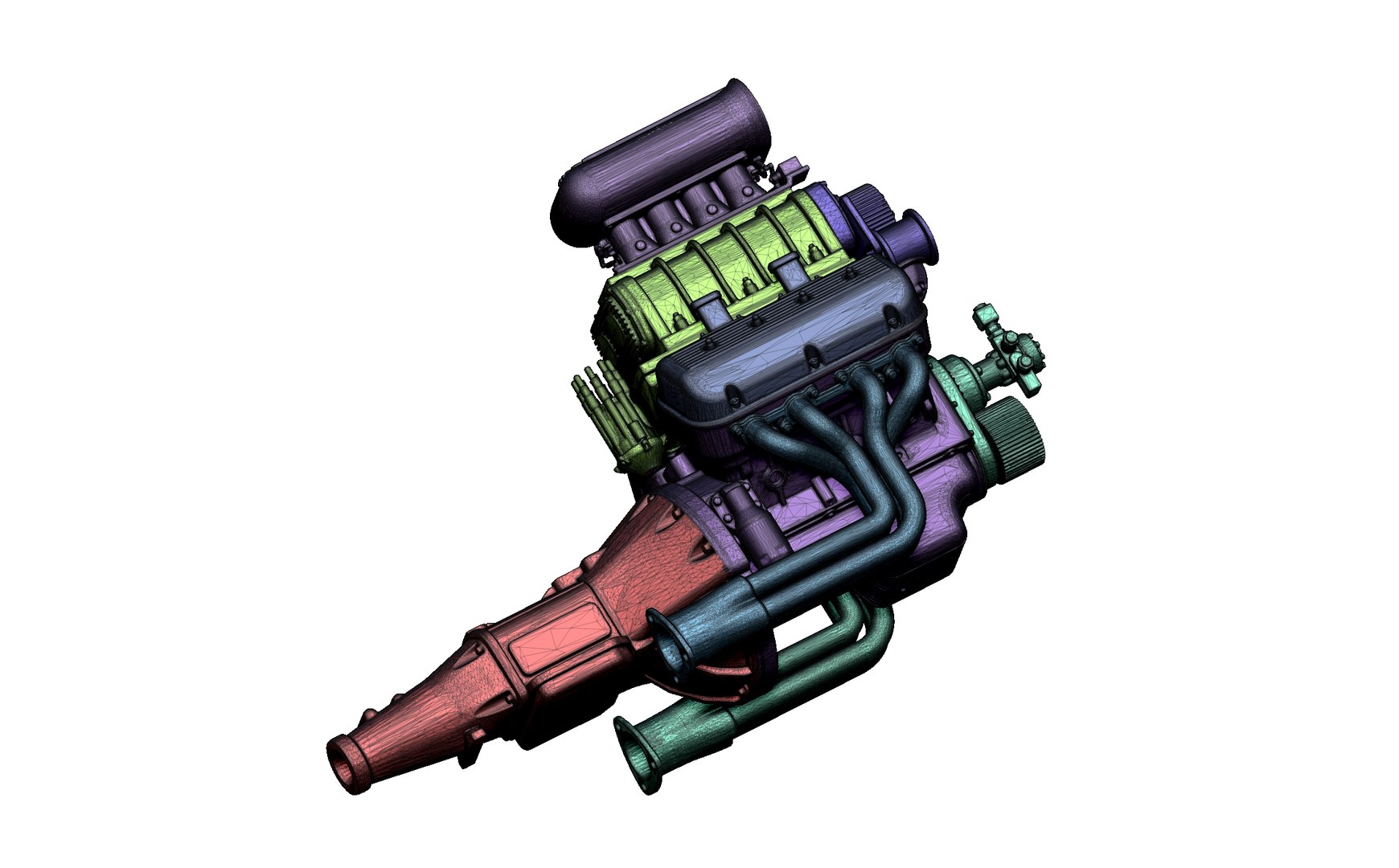 3D Classic Engine Motor Petrol model - TurboSquid 1955046