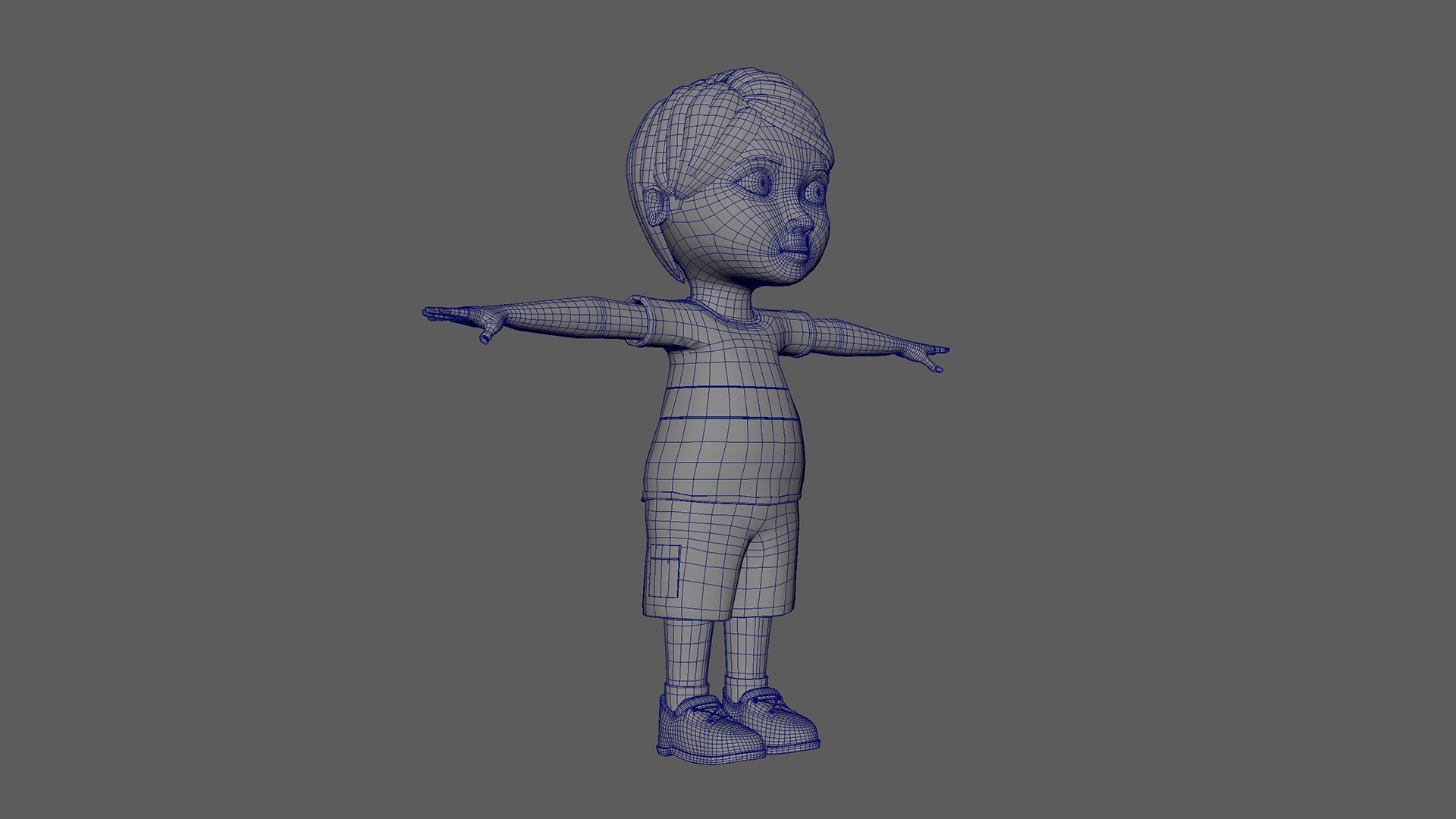 3D 3D Cartoon Kid Character Nico No Rig Model - TurboSquid 2247877