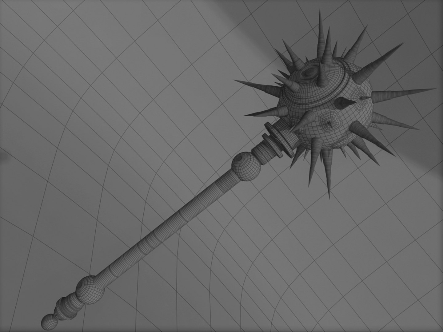 Spiked Club 3D - TurboSquid 1359084
