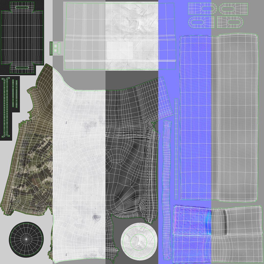 3d model ballistic combat helmet