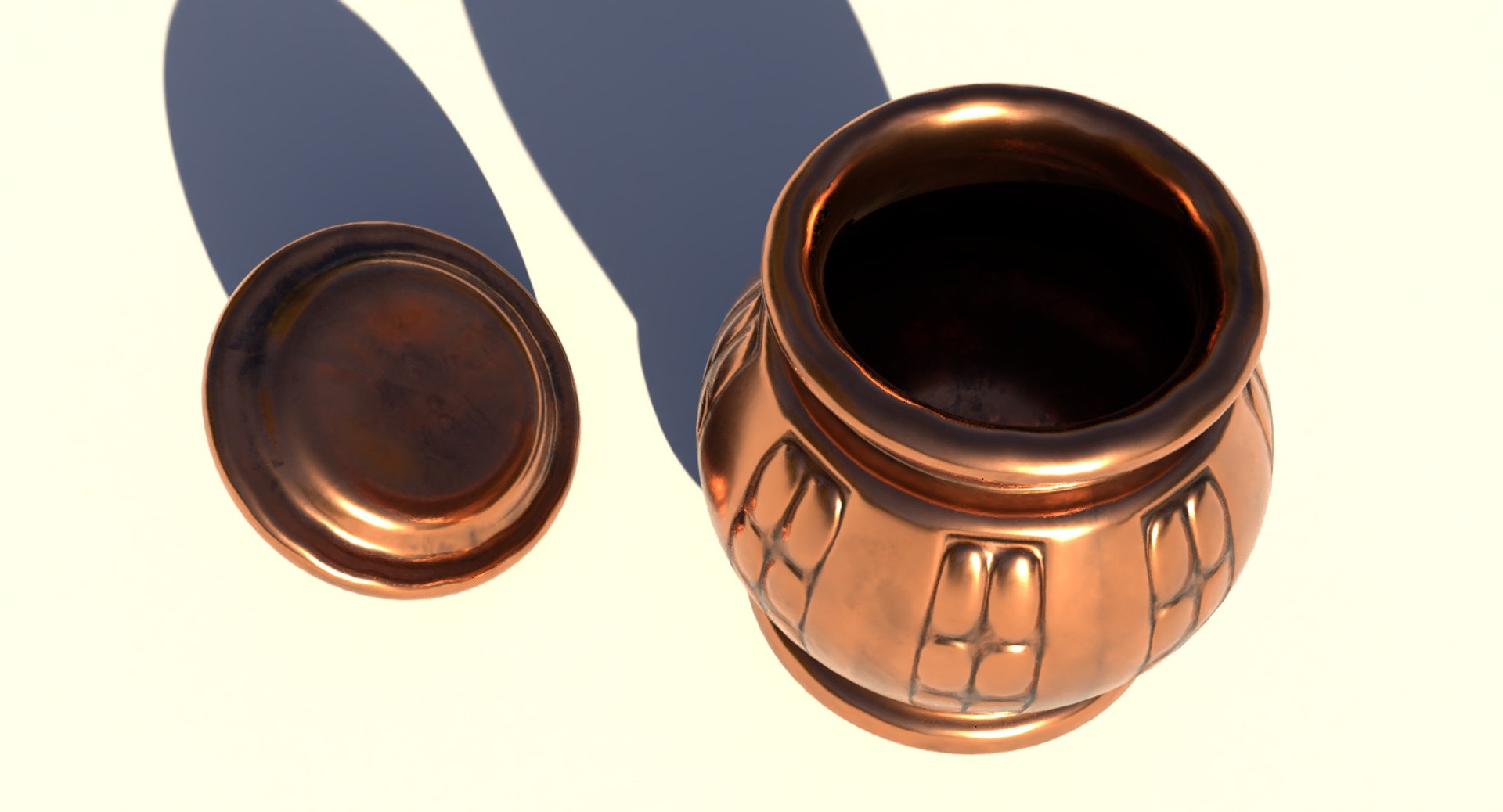 Copper inkwell 3D model - TurboSquid 1314719