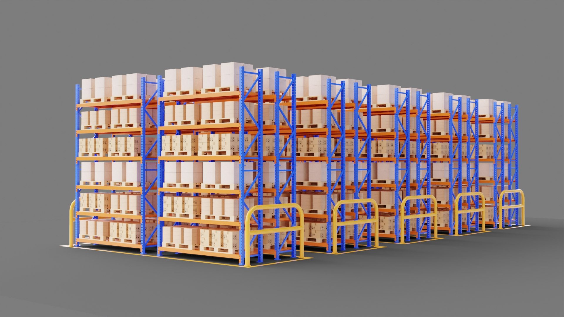 3D Factory Shelves 01 - TurboSquid 2351774