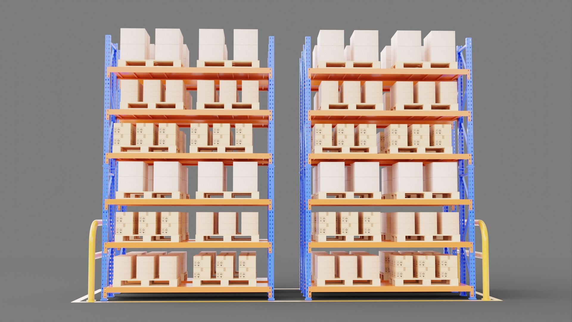 3D Factory Shelves 01 - TurboSquid 2351774