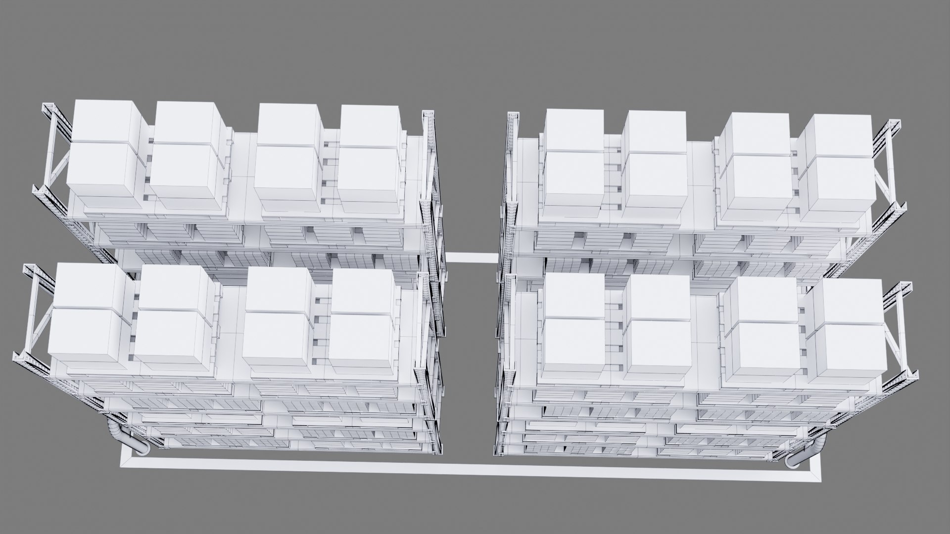 3D Factory Shelves 01 - TurboSquid 2351774