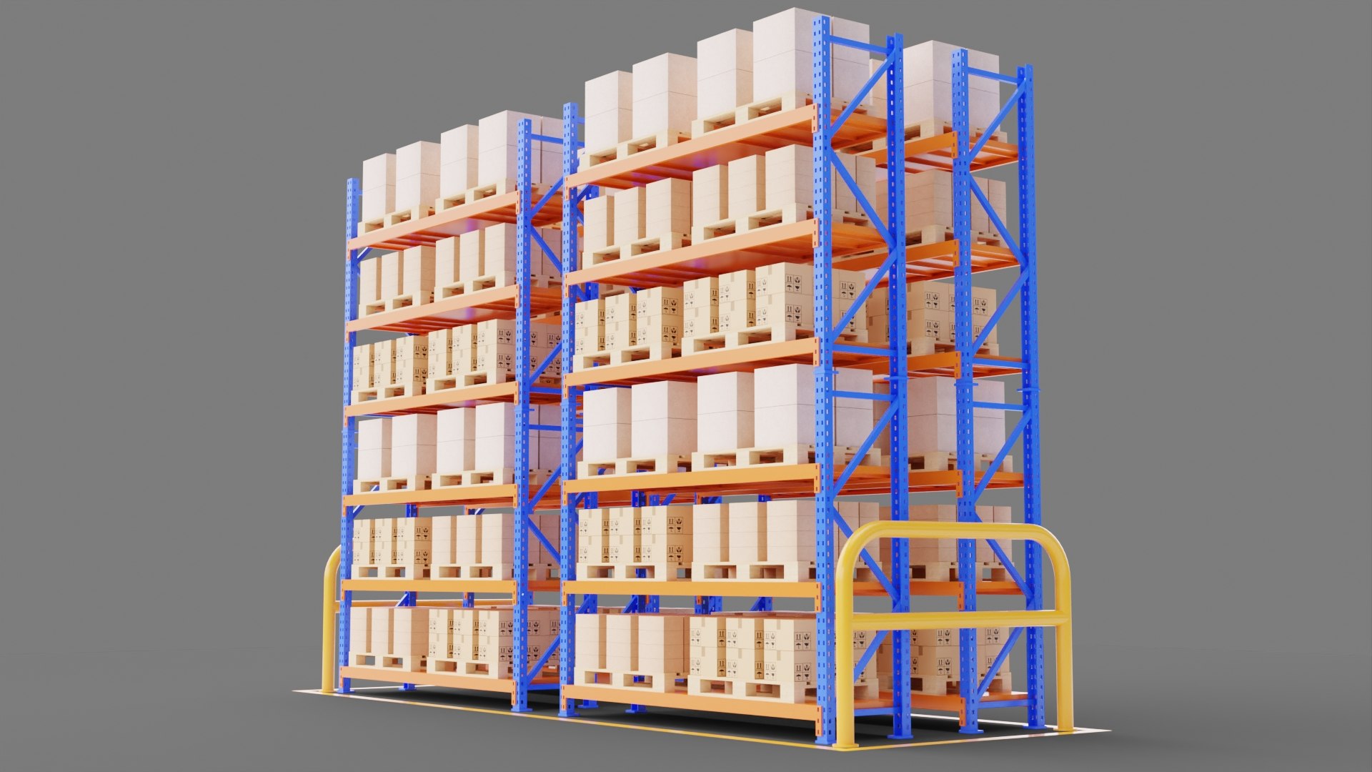 3D Factory Shelves 01 - TurboSquid 2351774