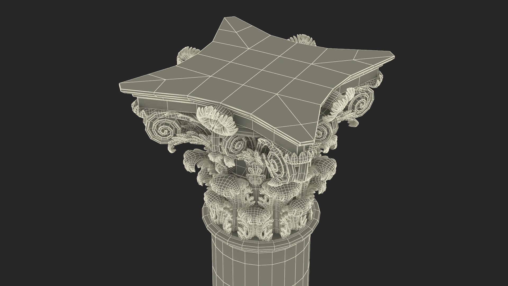 Old Capitol Column 3D Model - TurboSquid 2217523