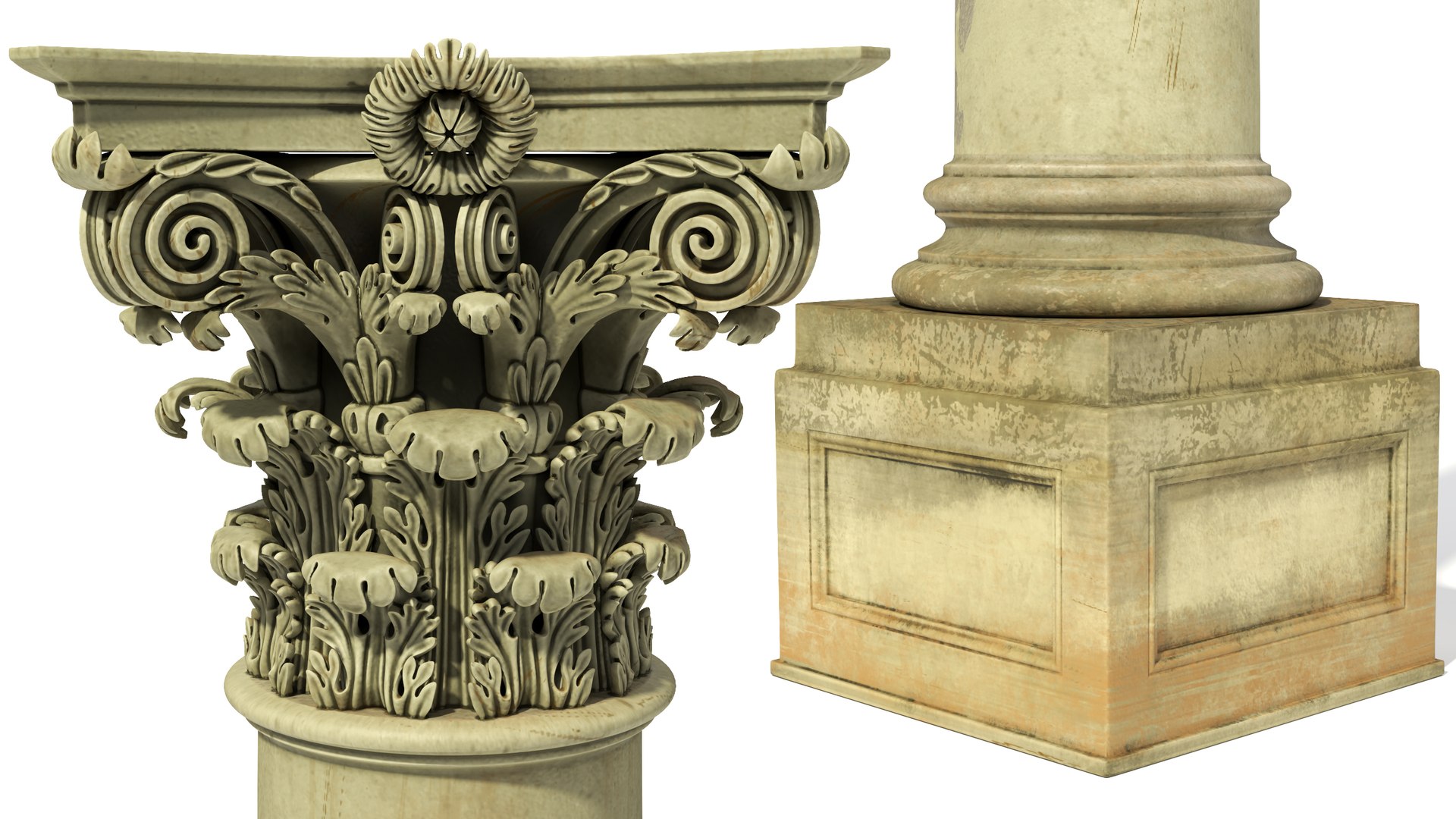 Old Capitol Column 3D Model - TurboSquid 2217523