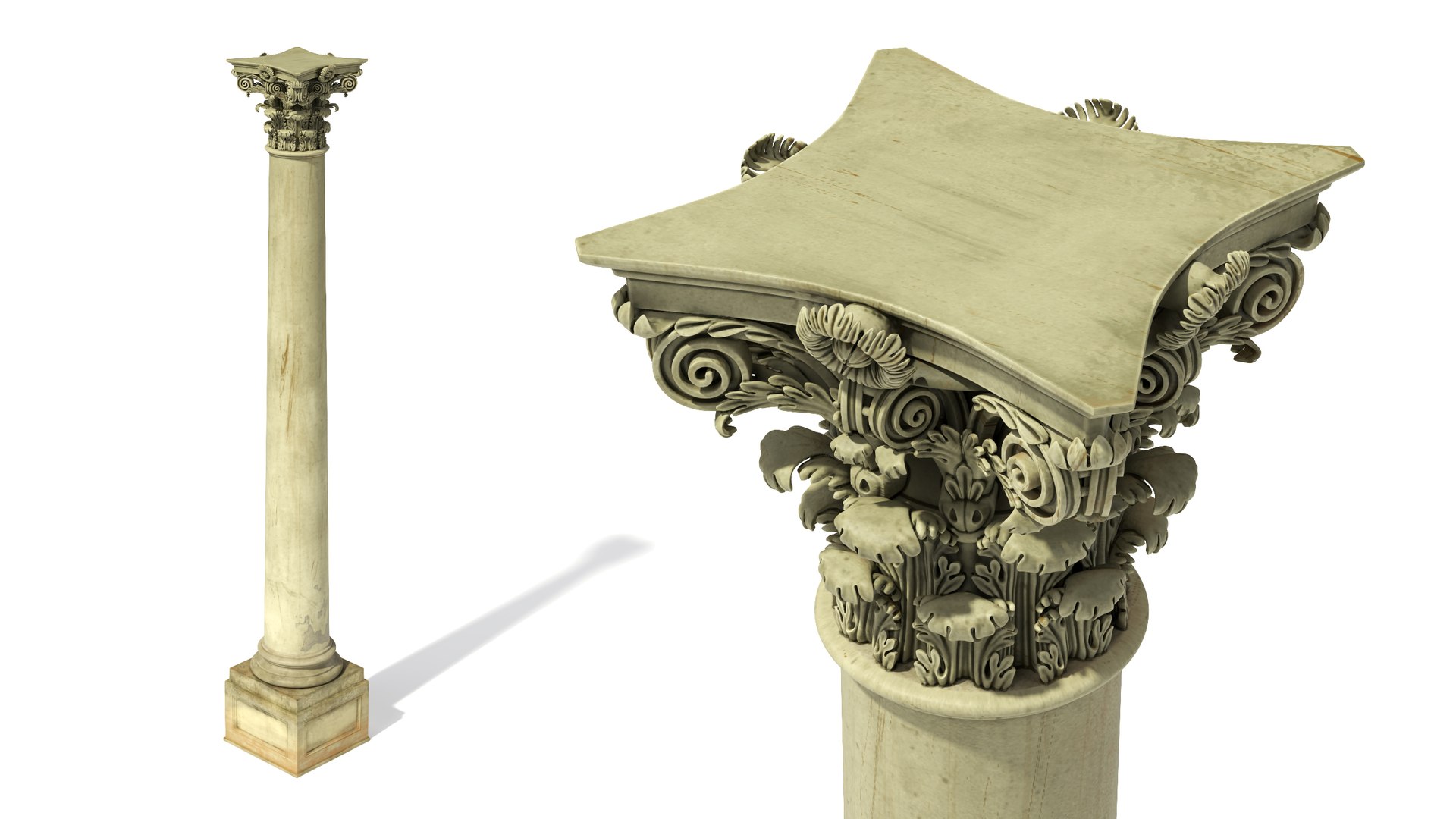 Old Capitol Column 3D Model - TurboSquid 2217523