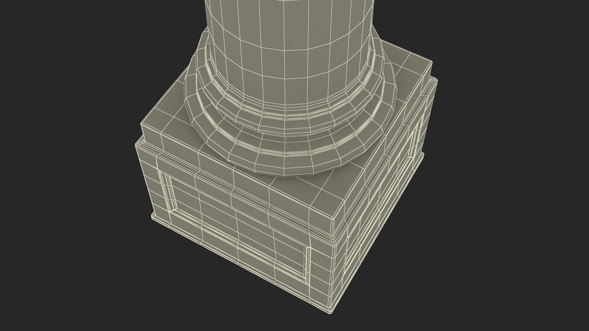 Old Capitol Column 3D Model - TurboSquid 2217523